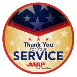 Sticker: Service I Thank You - 4" Gloss Paper