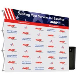 Backdrop: AARP Saluting Service 10 x 8 Fabric Display